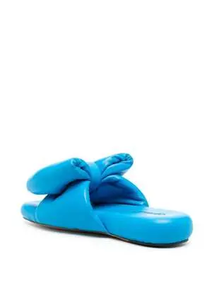 Off-White Bow-detail Leather Sandals - Blue