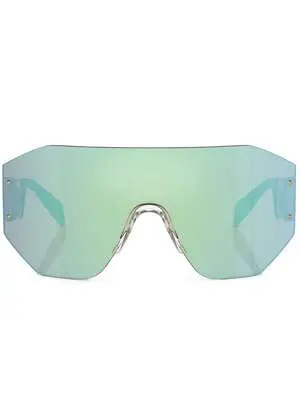 Versace Mirrored Shield Sunglasses - Pink