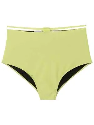 GLORIA COELHO High-waisted Bikini Bottom - Green