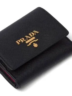 Prada Small Logo-lettering Leather Wallet