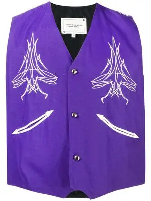 YOUTHS IN BALACLAVA Graphic-print Sleeveless Vest