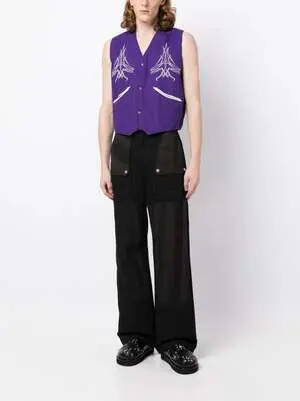 YOUTHS IN BALACLAVA Graphic-print Sleeveless Vest