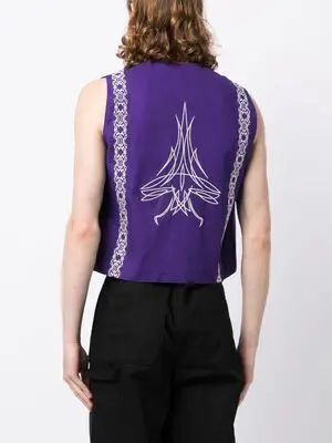 YOUTHS IN BALACLAVA Graphic-print Sleeveless Vest