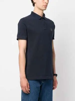 Stone Island Logo-patch Polo Shirt - Blue