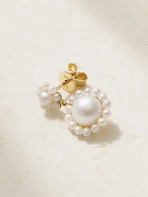 Sophie Bille Brahe Deux Jeanne Pearl Single Earring - Gold