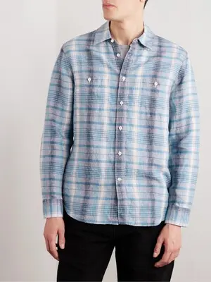 Mr P. Checked Linen Shirt