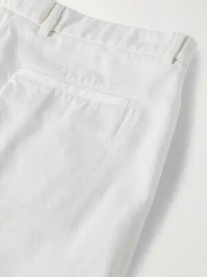 Loro Piana Merse Straight-leg Cotton-twill Trousers