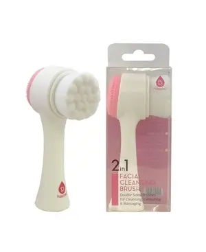 PURSONIC Dual Sided Facial Cleansing Brush - Pink