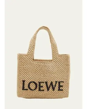 Loewe Loewe X Paula's Ibiza Small Raffia Tote Bag Natural