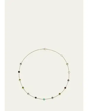Ippolita 18k Gold 13-stone Station Necklace - Rainbow