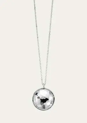 Ippolita Sterling Classico Goddess Hammered Pendant Necklace