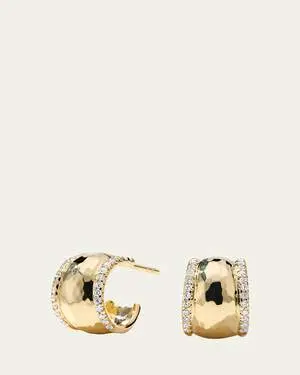 IPPOLITA Ippolita 18K Stardust Goddess Hammered Huggie Earrings