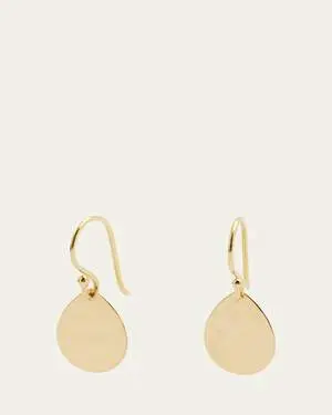 Ippolita 18k Classico Crinkle Hammered Teardrop Earrings - Gold
