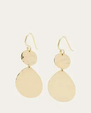 Ippolita Snowman Crinkle Drop Earrings In 18k - Gold