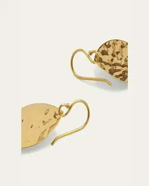 Ippolita Large Crinkle Teardrop 18k Earrings - Gold