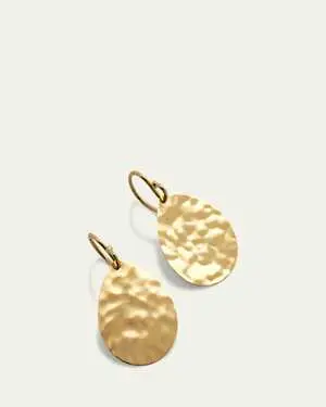 Ippolita Large Crinkle Teardrop 18k Earrings - Gold