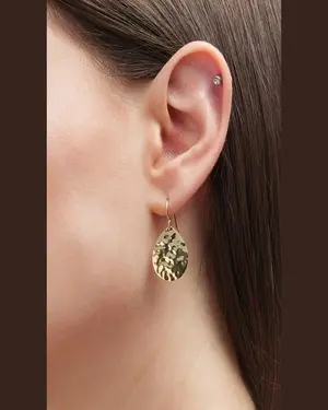 Ippolita Large Crinkle Teardrop 18k Earrings - Gold