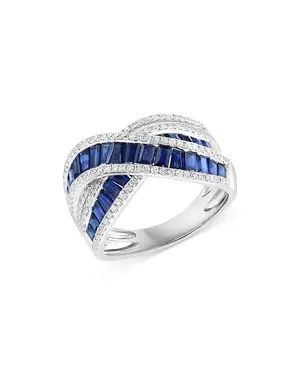 Bloomingdale'S Sapphire And Diamond Ring - Blue/white