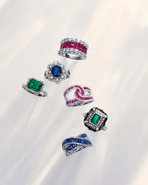 Bloomingdale'S Sapphire And Diamond Ring