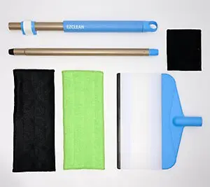 EZCLEAN 3-in-1 Wet/dry Squeegee W/microfiber,ha Ir Removing Pad - One-color