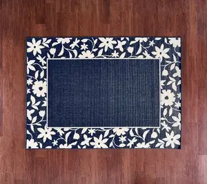 VERANDA LIVING 5'x7' Blooming Garden Borderin/outdoor Rug - One-color