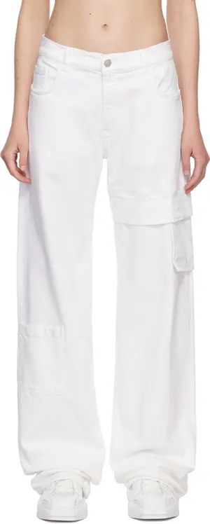 1017 Alyx 9sm 1017 ALYX 9SM White Oversized Jeans - Wth0001 White