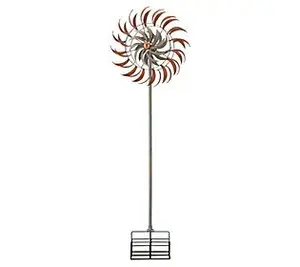 REGAL ART & GIFT 24' Rotating Wind Spinner Copp Er Petals - One-color