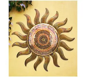 REGAL ART & GIFT Flamed Copper Sun Wall Decor 2 9
