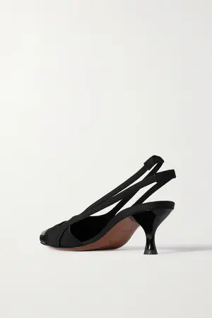 NEOUS Petra Stretch-faille Slingback Pumps