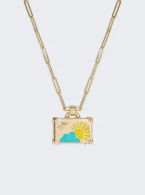 NEVERNOT Weekend Trip Pendant Necklace - Gold