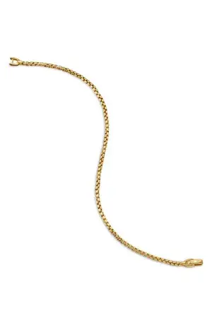 David Yurman 18k Gold Box Chain Bracelet