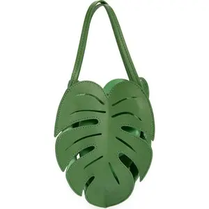 Staud Palm Leather Tote - Leaf