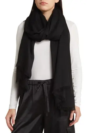 Vince Lightweight Cashmere Scarf - 001blk