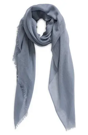 Vince Lightweight Cashmere Scarf Blue