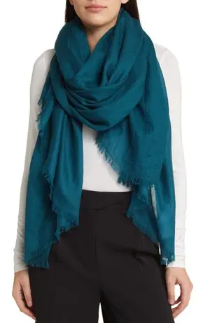 Vince Lightweight Cashmere Scarf Deep Kelp