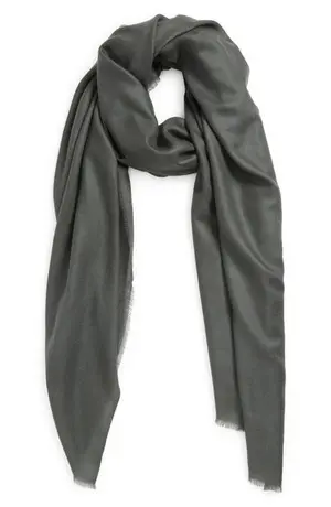 Vince Lightweight Cashmere Scarf Malachite