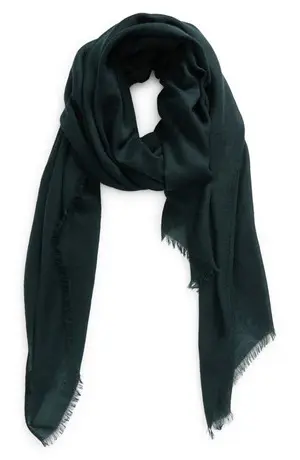 Vince Lightweight Cashmere Scarf Medium Green
