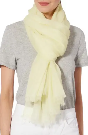 Vince Lightweight Cashmere Scarf Pomelo