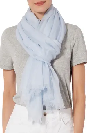Vince Lightweight Cashmere Scarf Sky