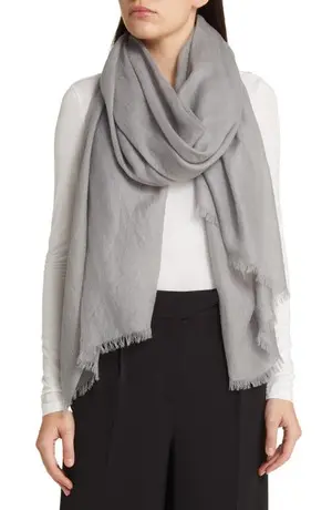 Vince Lightweight Cashmere Scarf Steel