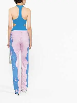 Attico Tie-dye Denim Jeans