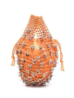 LANVIN Bead-embellished Tote Bag