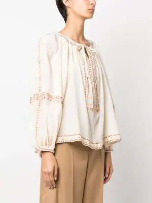 Isabel Marant Étoile Clive Sequin-embellished Blouse