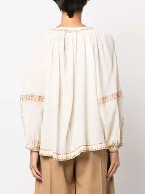 Isabel Marant Étoile Clive Sequin-embellished Blouse