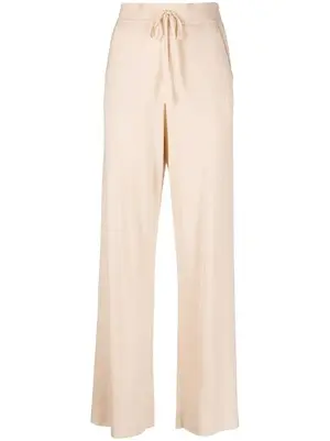 Max & Moi Ribbed Wide-leg Trousers
