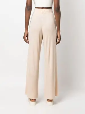 Max & Moi Ribbed Wide-leg Trousers