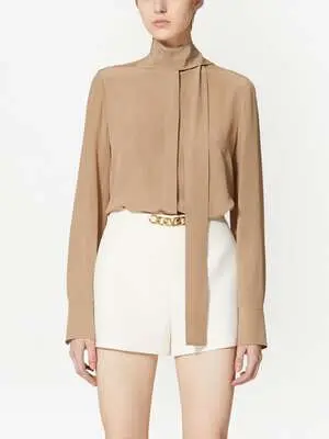 Valentino Garavani Scarf-detail Silk Blouse