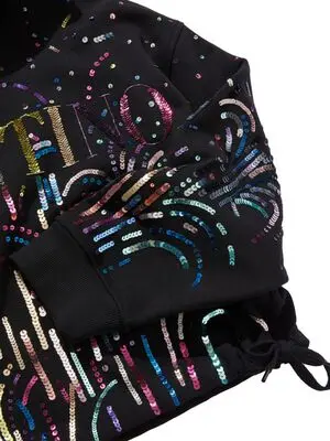 Valentino Garavani Sequin Embellished Cotton Hoodie