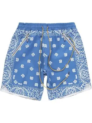 Rhude Paisley-print Deck Shorts