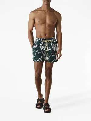 Rhude Graphic-print Deck Shorts